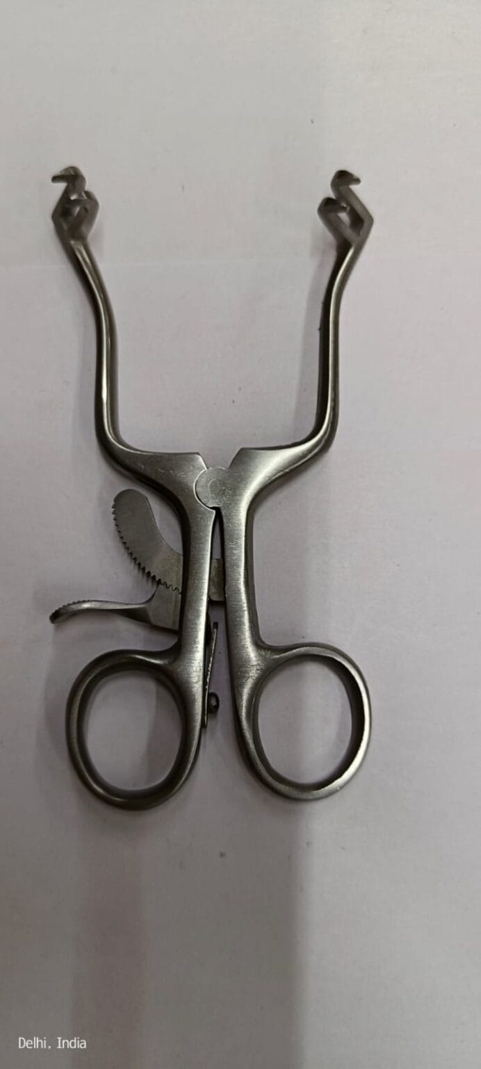 Mastoid Retractor Self- retaining, Curved 2*2 teeth - Surgical Shoppe