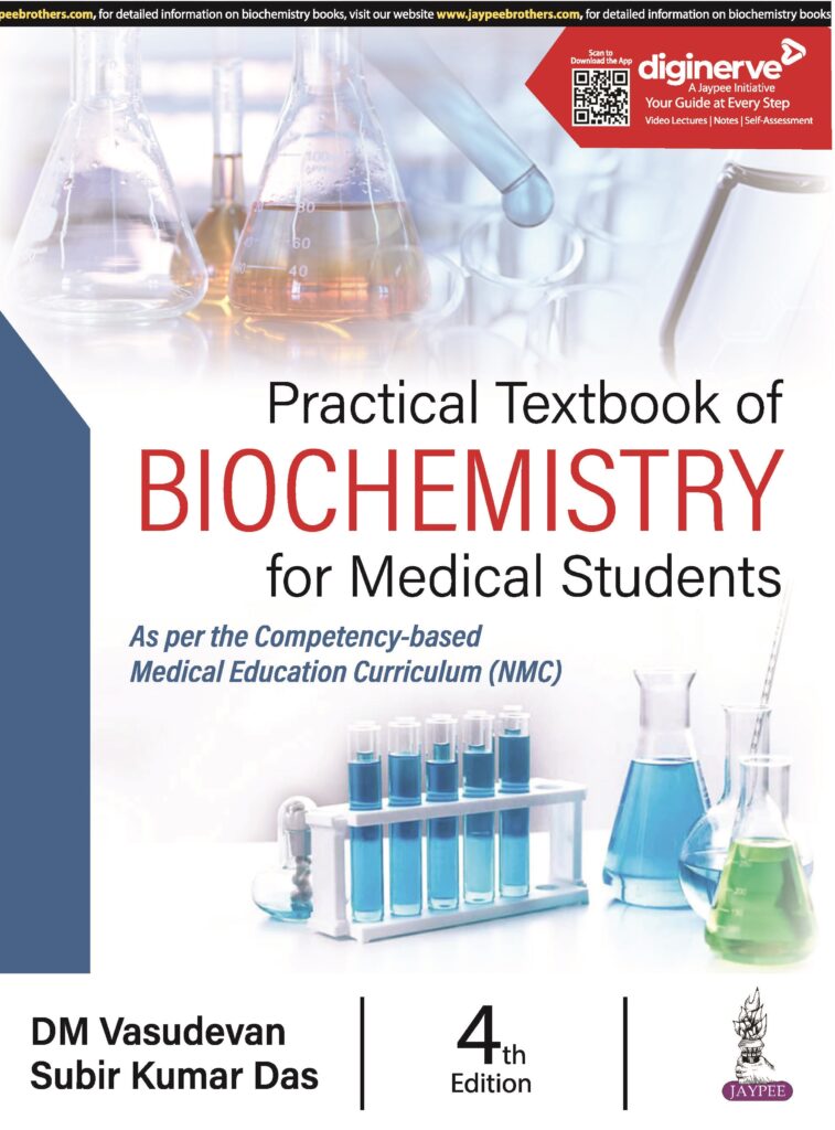 Buy 2024 4th Edition, Practical Textbook of Biochemistry for Medical Students by DM Vasudevan